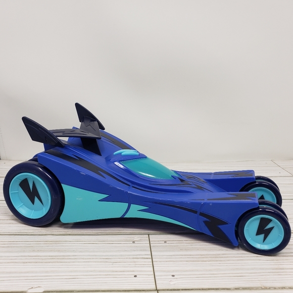 Toys | Pj Masks Cat Car Light Up Racer Lights Sounds Motorized Blue Car ...